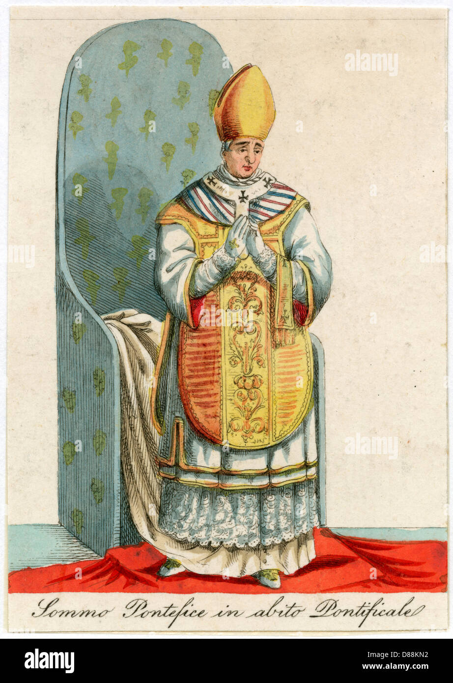 Pope in Pontifical Dress Stock Photo - Alamy