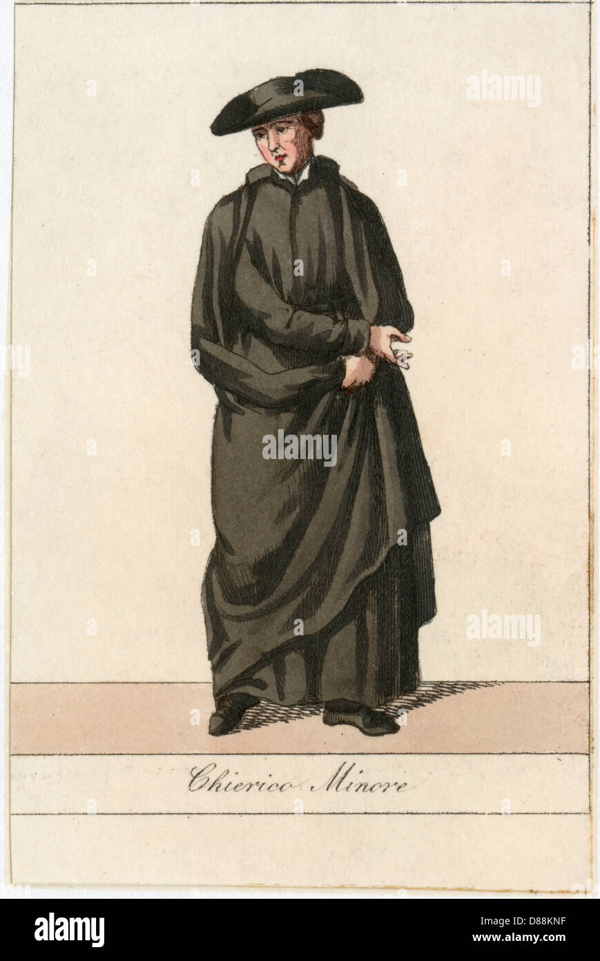 Minor Catholic Cleric Stock Photo - Alamy