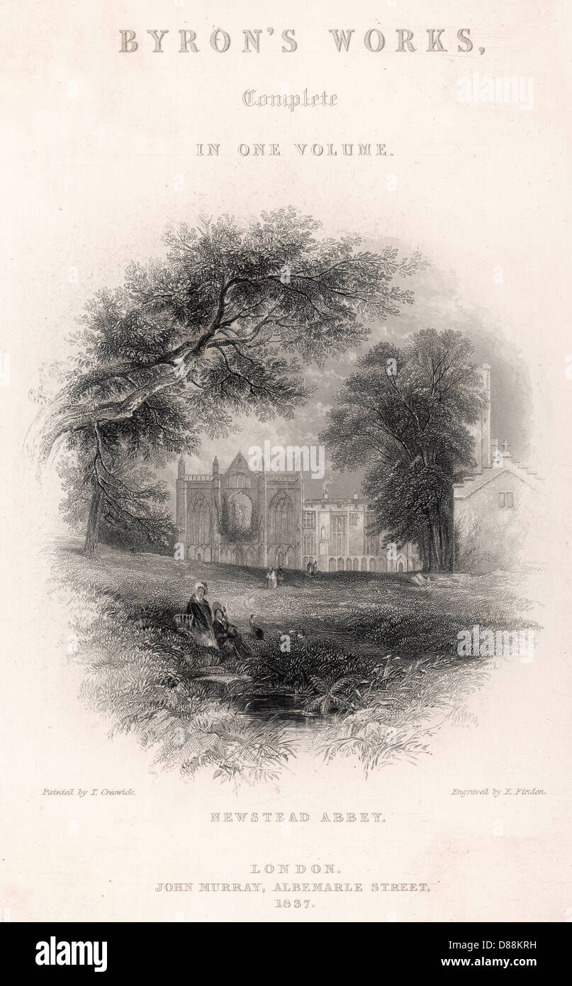 Byron newstead abbey hi-res stock photography and images - Alamy