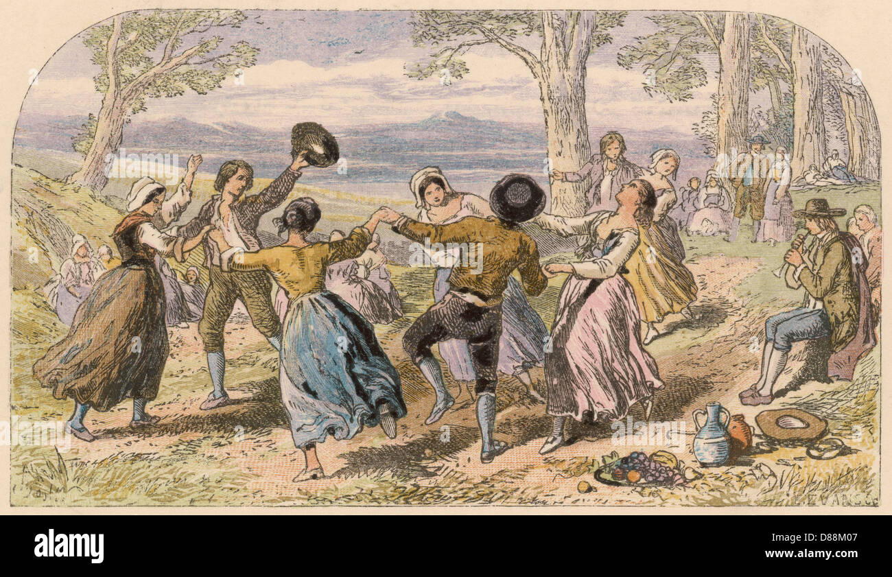 English Dance - in Woods Stock Photo - Alamy