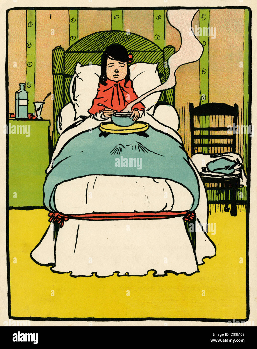 Girl bed sick 1900 hi-res stock photography and images - Alamy