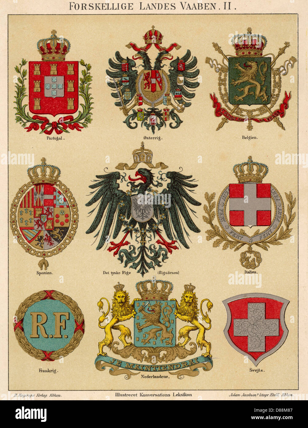 NATIONAL COATS OF ARMS 2 Stock Photo - Alamy