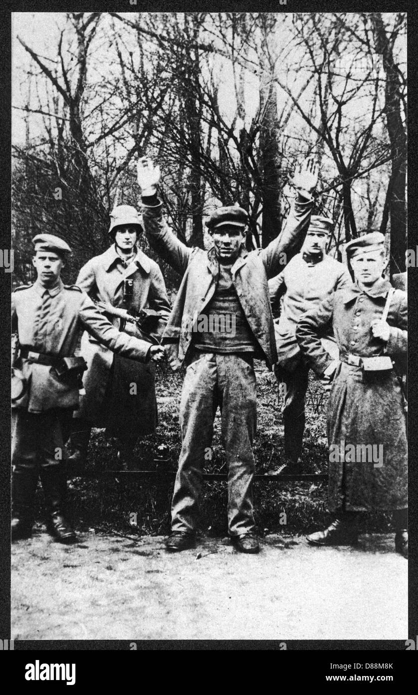 FREIKORPS WITH PRISONER Stock Photo - Alamy
