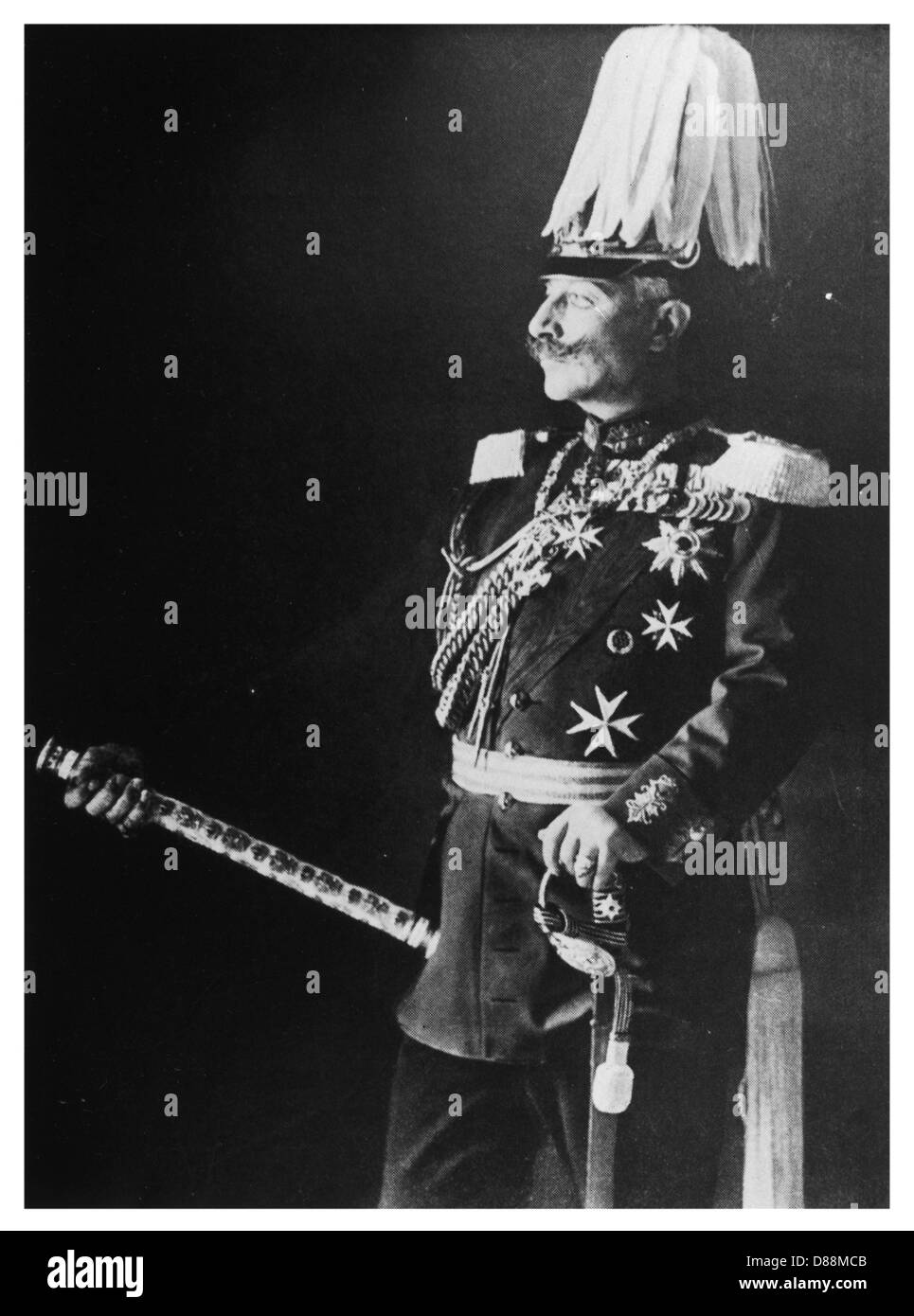 Wilhelm ii 1859 1941 emperor germany Black and White Stock Photos ...
