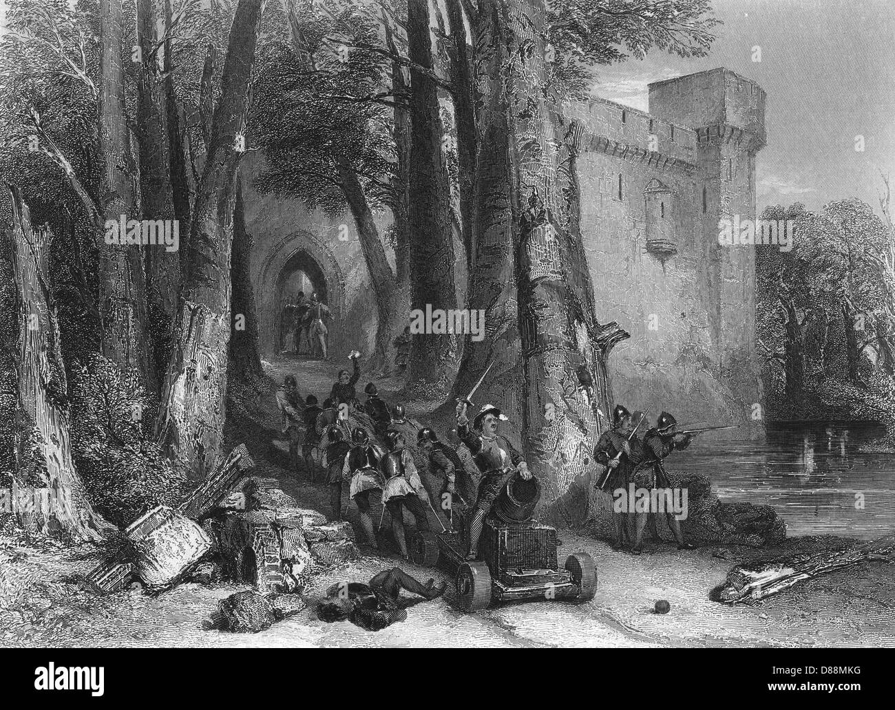 SIEGE OF LATHOM HOUSE Stock Photo - Alamy