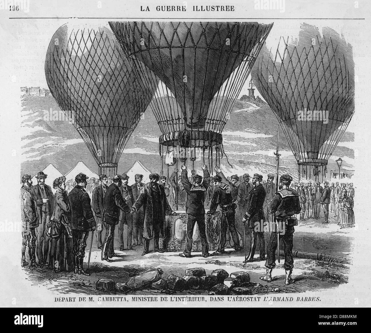 GAMBETTA IN BALLOON Stock Photo - Alamy