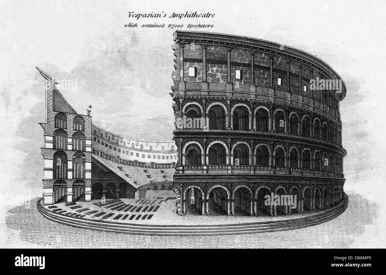 Cutaway of the colosseum hi-res stock photography and images - Alamy