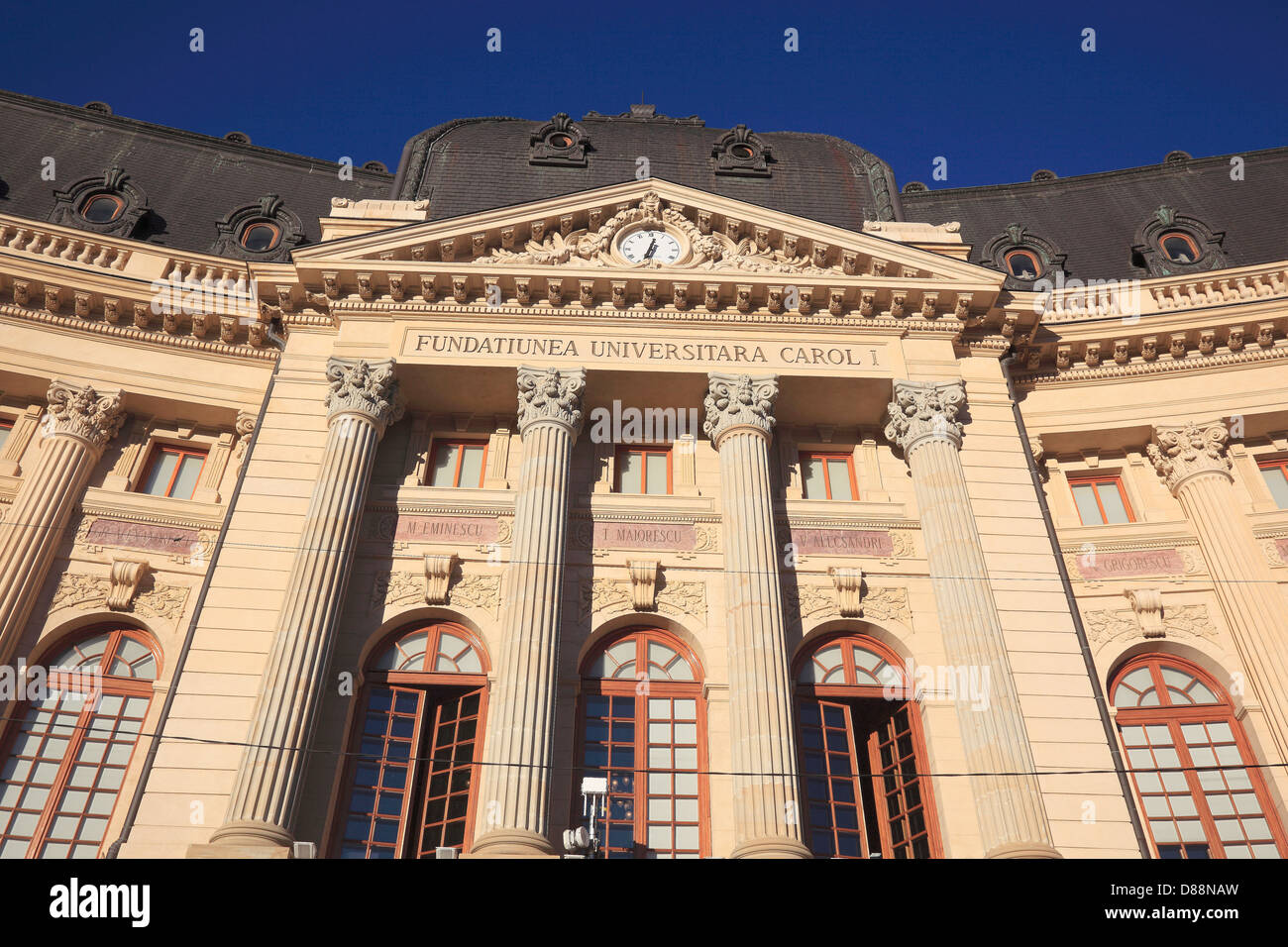 University Library, Bucharest, Romania Stock Photo - Alamy