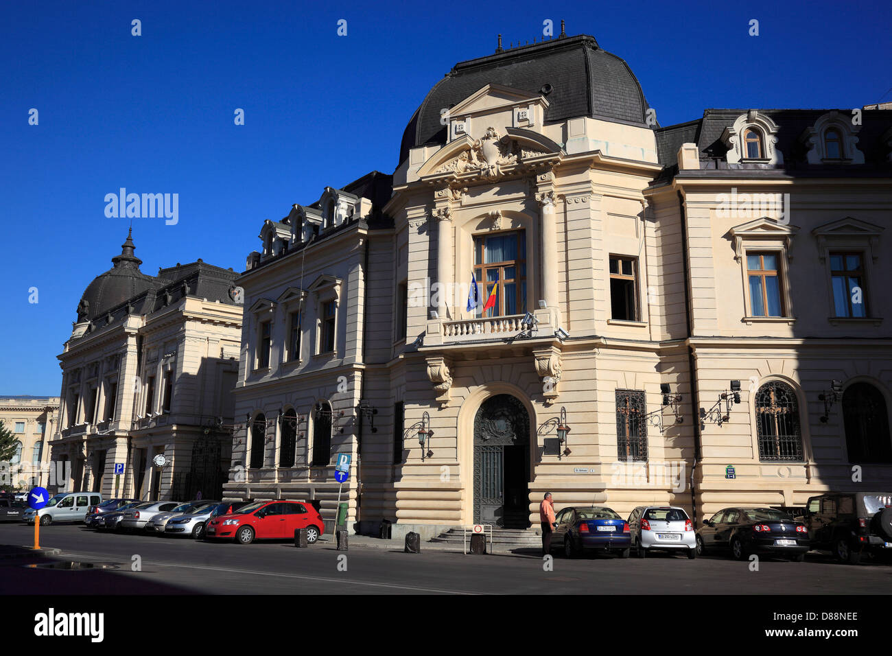 Central Library of the University of Bucharest, Romania Stock Photo - Alamy