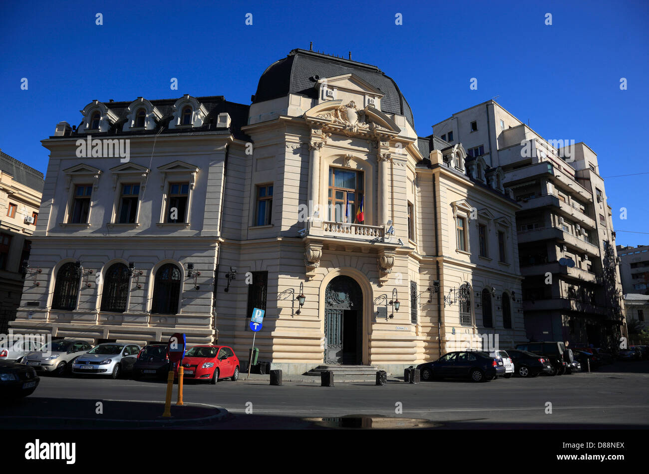 Central Library of the University of Bucharest, Romania Stock Photo - Alamy