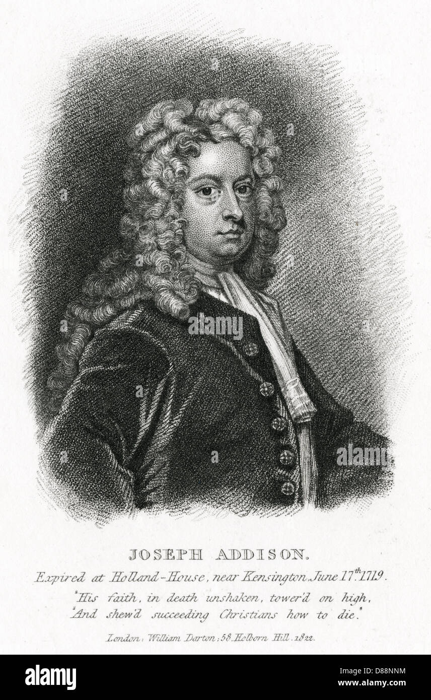 Joseph addison statesman 1672 1719 hi-res stock photography and images ...