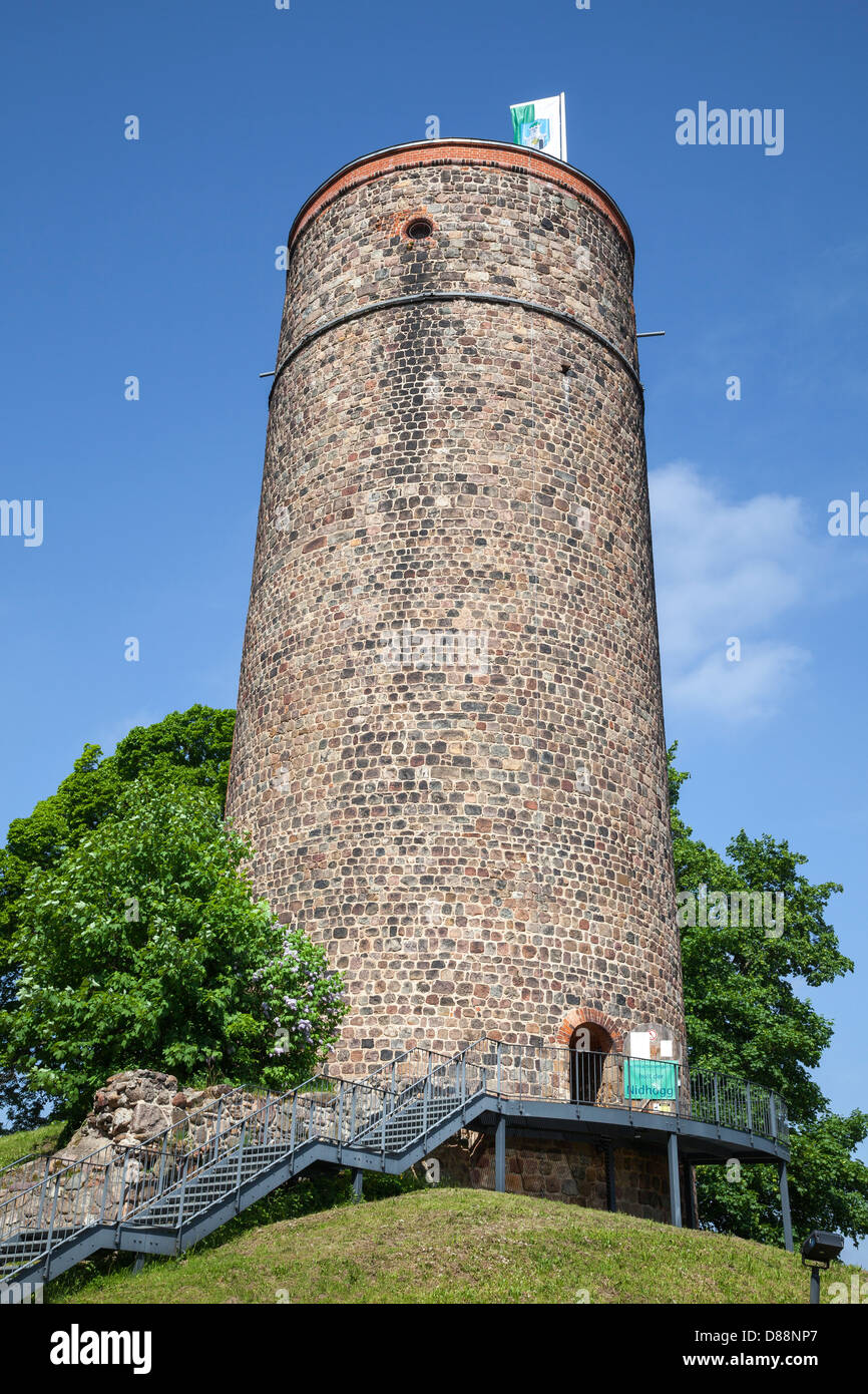 Burg Eisenhardt tower, Bad Belzig, Hoher Fläming, Brandenburg, Germany ...