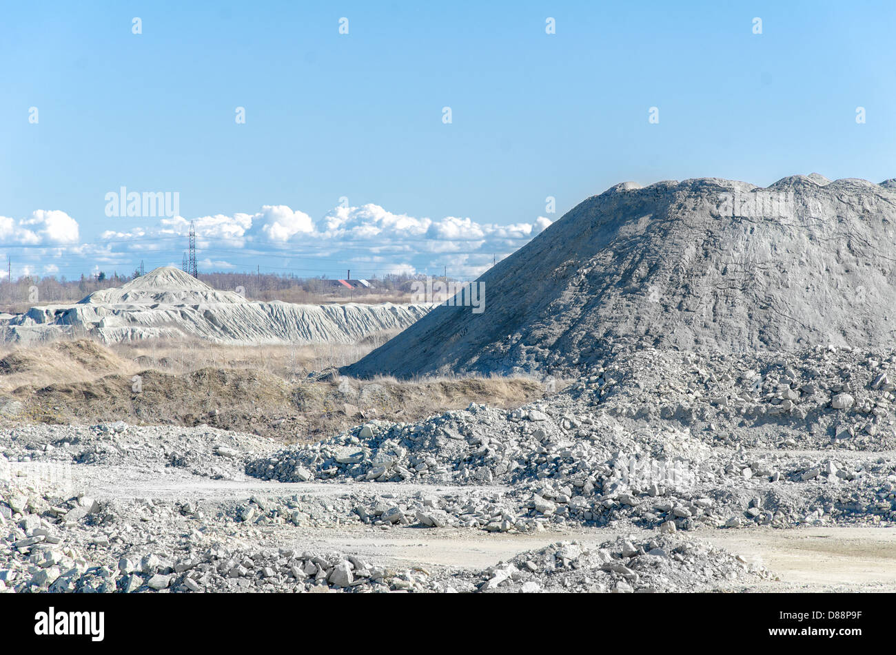 Empty stone pit Stock Photo - Alamy
