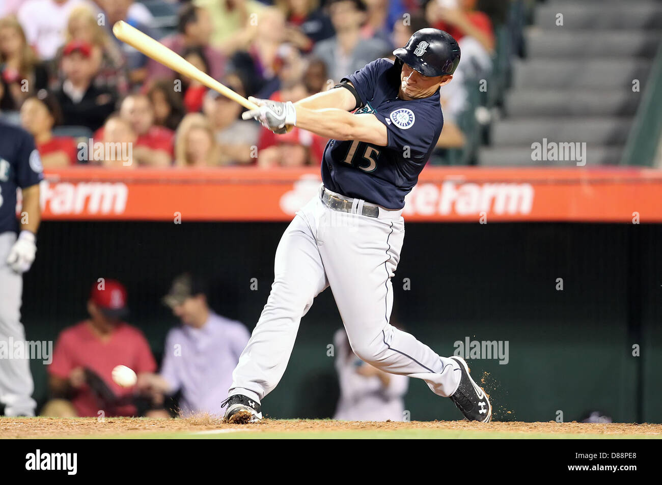 Anaheim, California, USA. 21st May 2013. Seattle Mariners third baseman ...