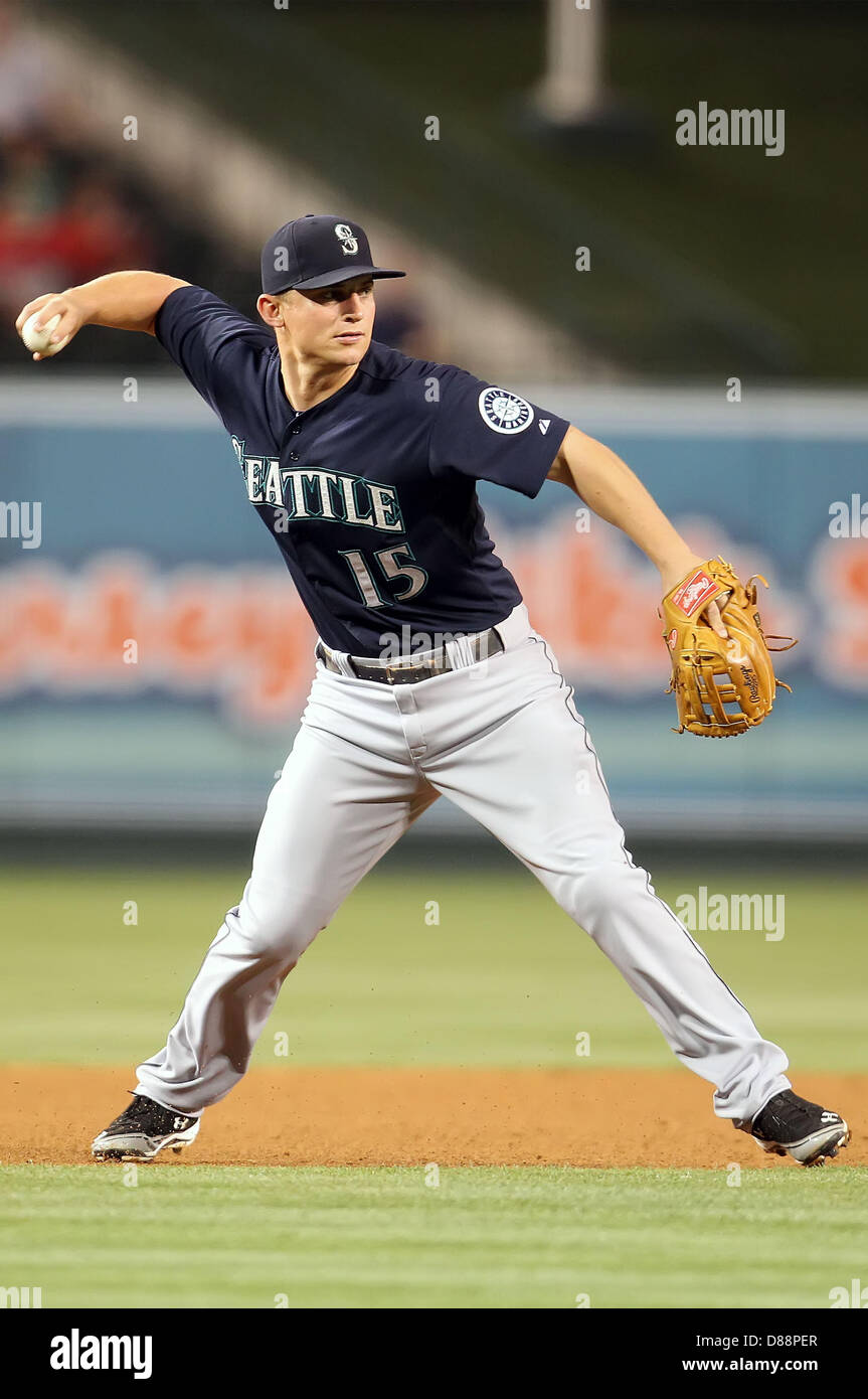 Anaheim, California, USA. 21st May 2013. Seattle Mariners third baseman ...