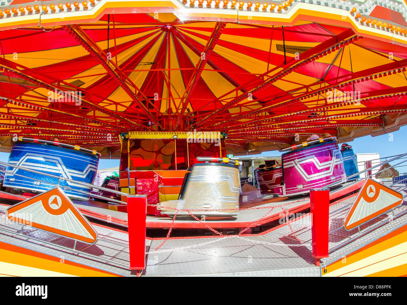 Carousel in motion Stock Photo - Alamy