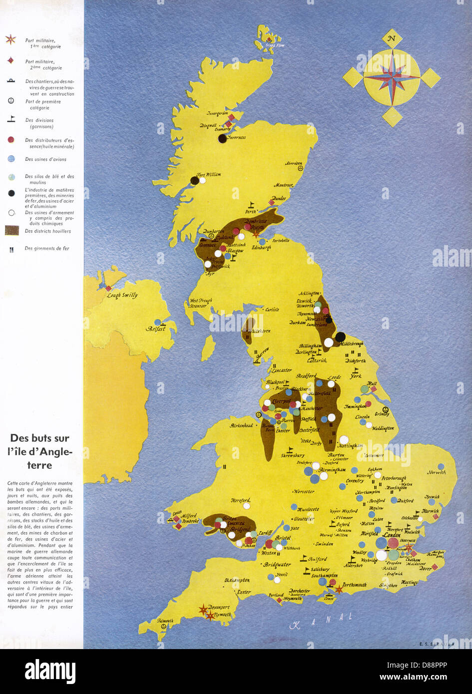 World war two map britain hi-res stock photography and images - Alamy