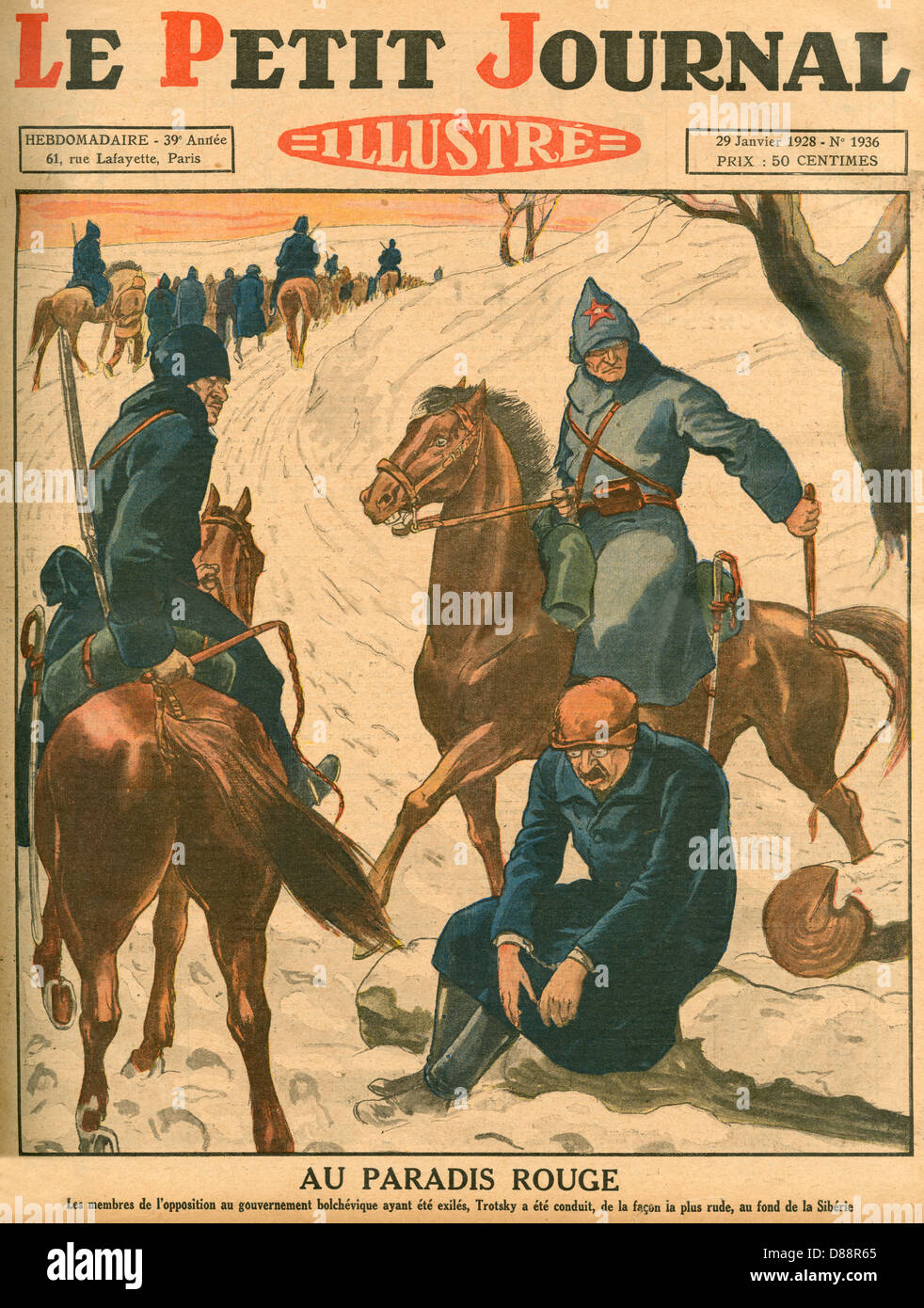 LEON TROTSKY EXILED Stock Photo - Alamy