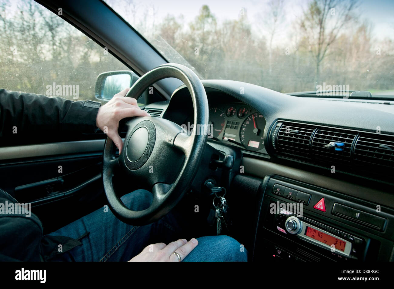 Car indoor on drive Stock Photo - Alamy