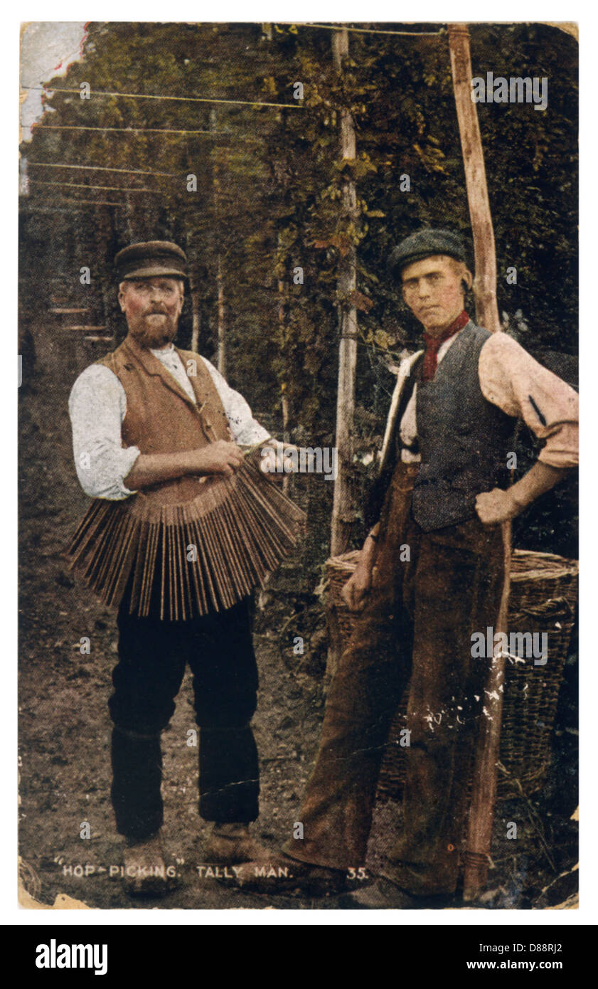 HOP TALLY MEN 1907 Stock Photo - Alamy