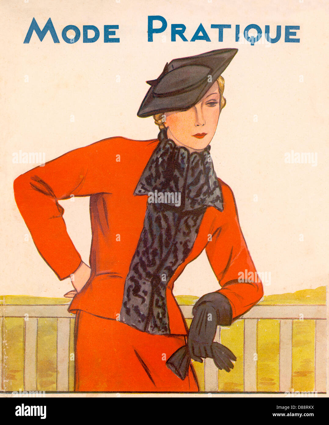 RED COSTUME 1935 Stock Photo - Alamy