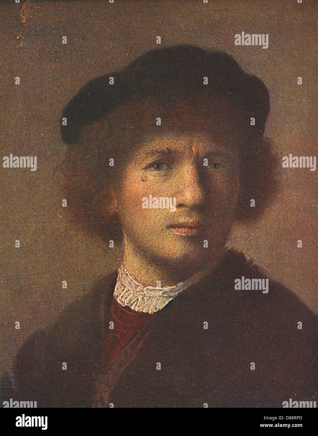 REMBRANDT van Rijn, self-portrait Stock Photo - Alamy