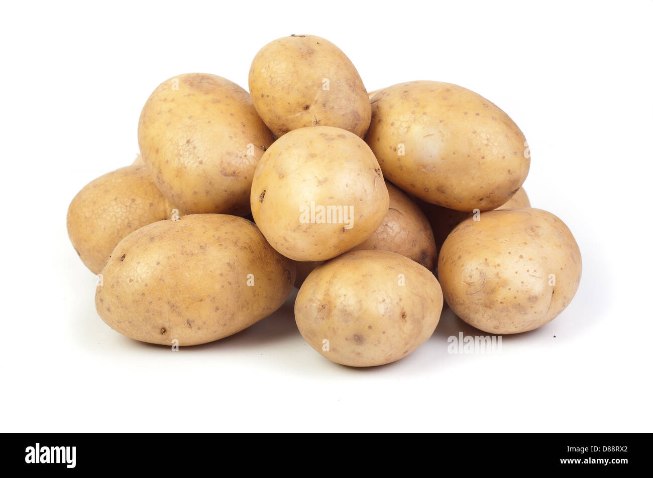 potatos on white Stock Photo - Alamy