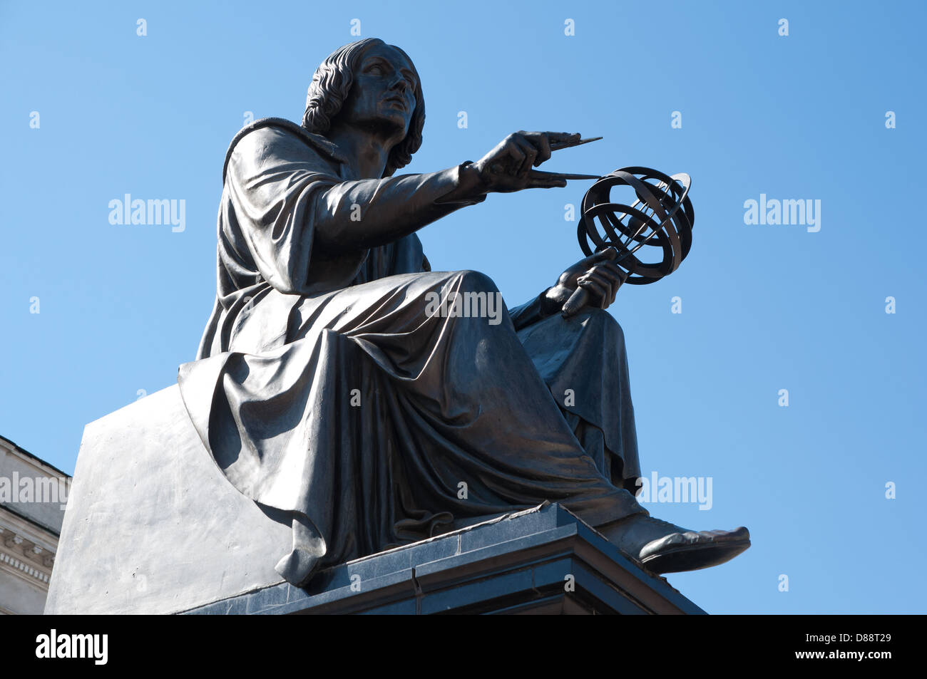 Monument of Nicolaus Copernicus in Warsaw Stock Photo - Alamy