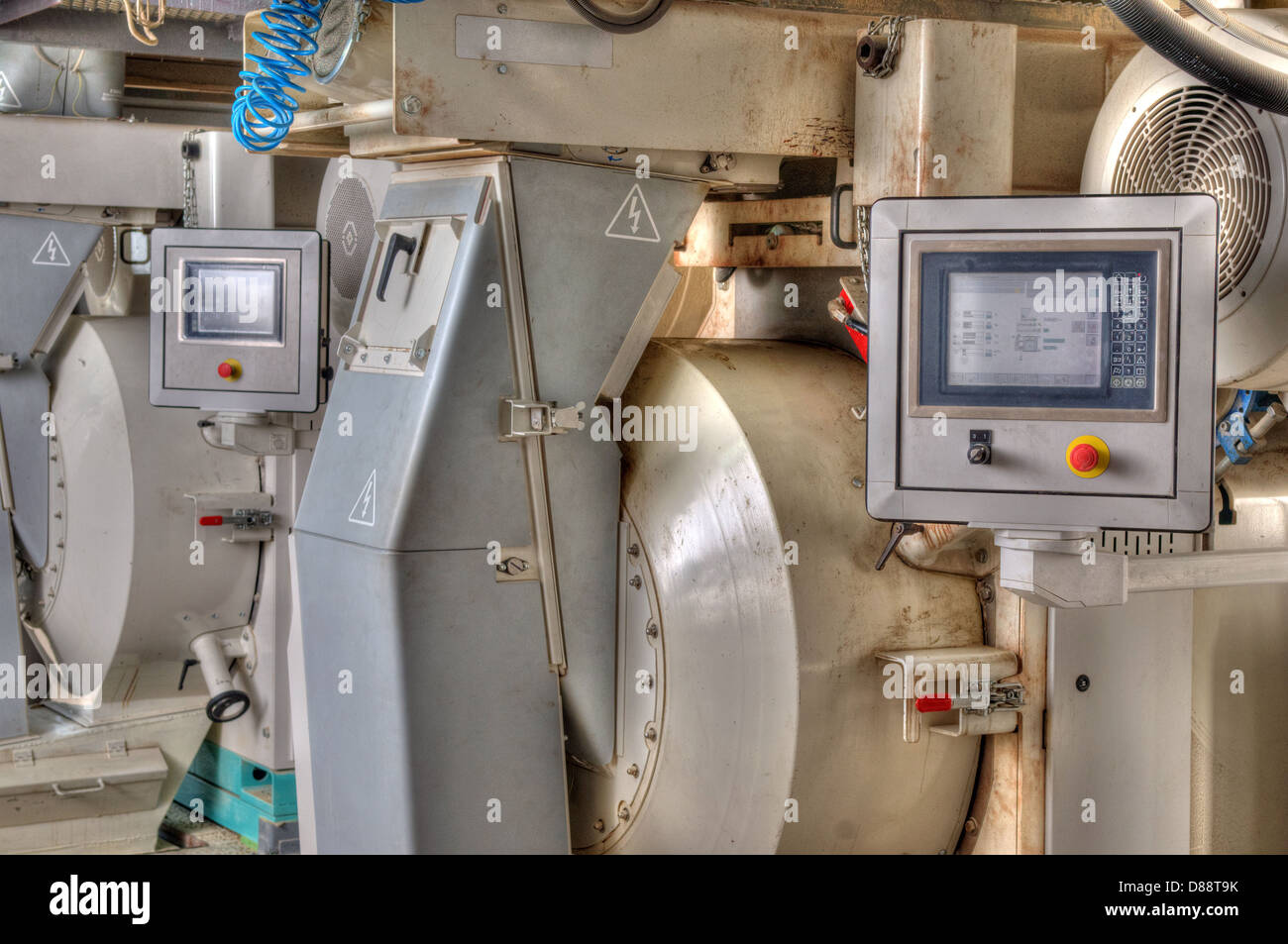 Interior of automatic line for the production of feed Stock Photo - Alamy