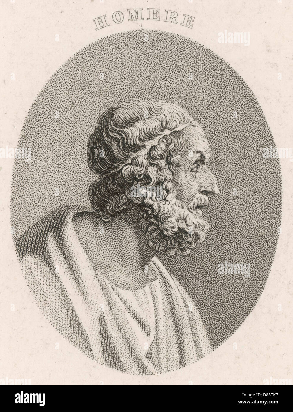 Homer blind greek poet hi-res stock photography and images - Alamy
