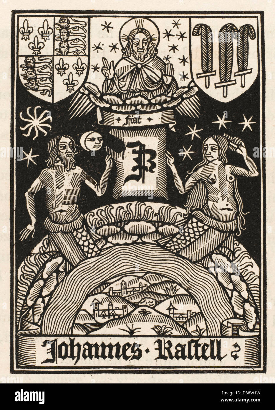 Mer-People and God Stock Photo - Alamy