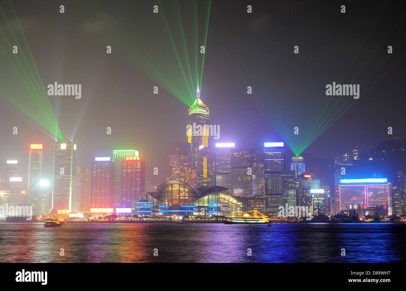 A Symphony of Lights show in Hong Kong Stock Photo - Alamy