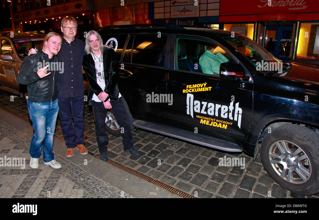 Members the Scottish hard rock band Nazareth are seen at the premiere ...