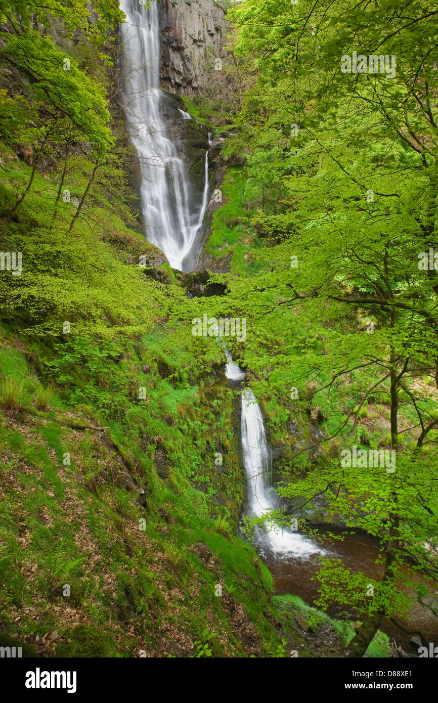 Pistyll rhaeadr waterfalls, wales hi-res stock photography and images ...