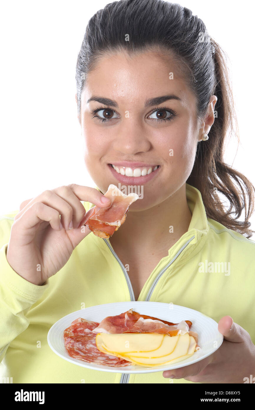 Italian model eating hi-res stock photography and images - Alamy