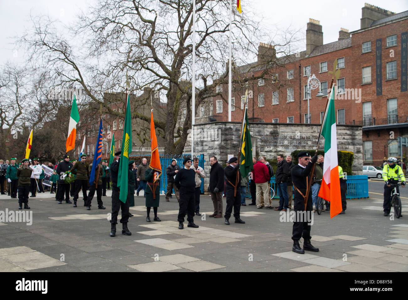 Dissident group Republican Sinn Fein march to the GPO in Dublin to ...