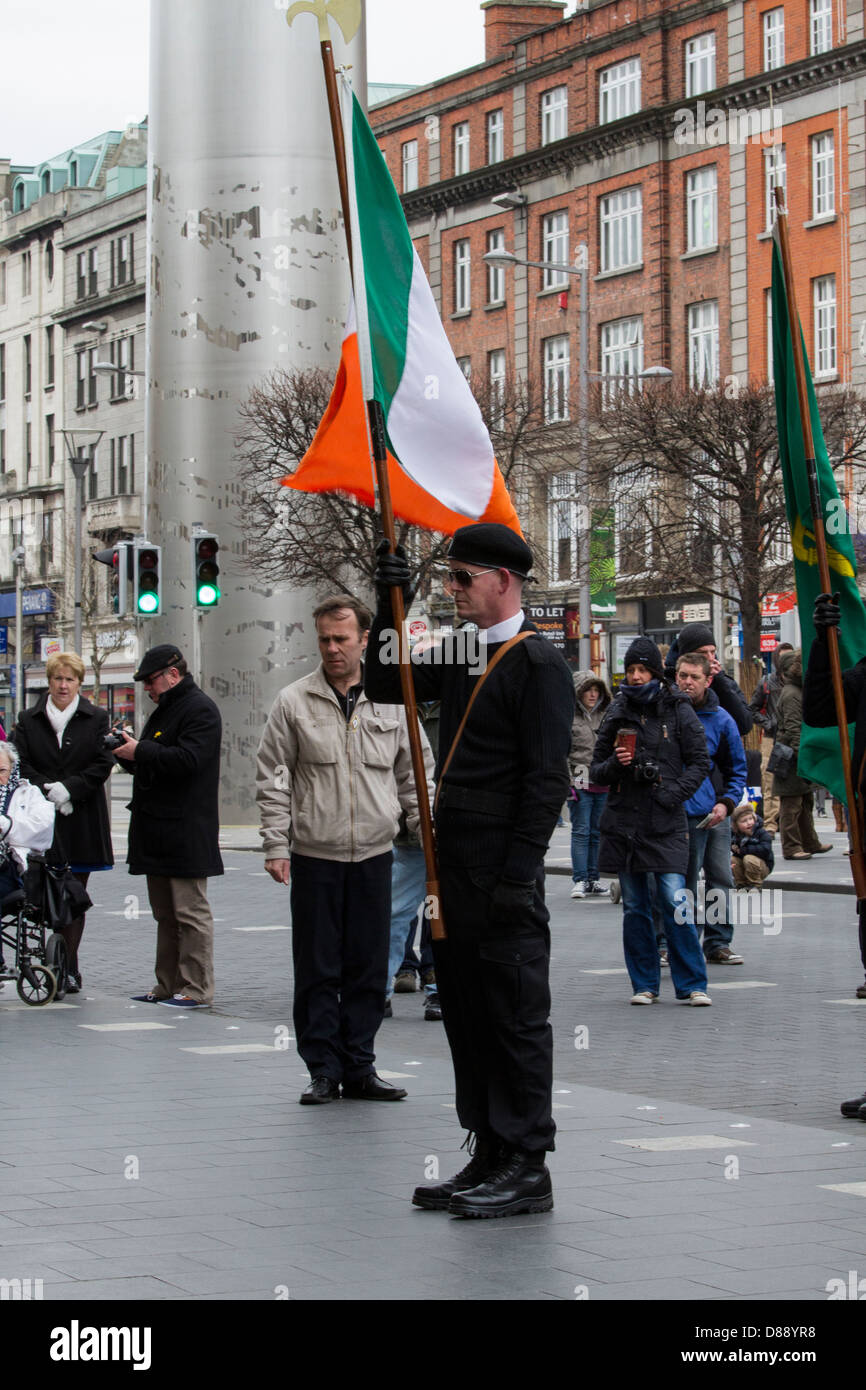 Dissident group Republican Sinn Fein march to the GPO in Dublin to ...