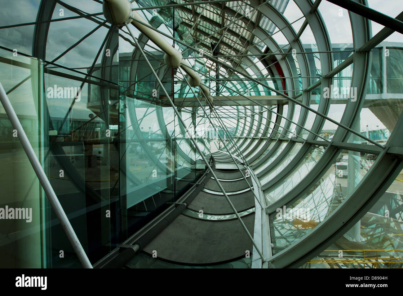 abstract futuristic business interior, CDG airport Stock Photo - Alamy