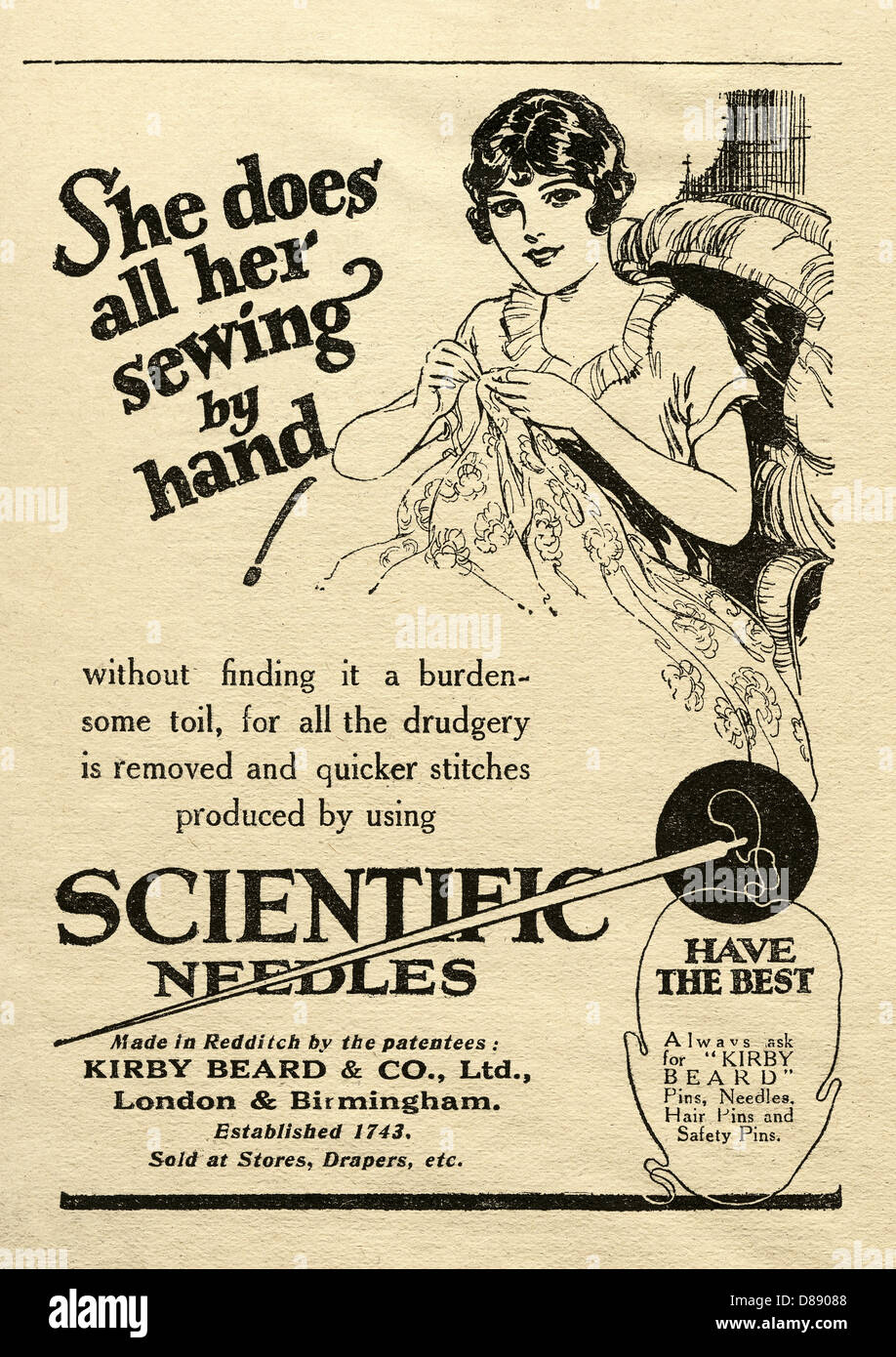 Advertisement 1920s hi-res stock photography and images - Alamy