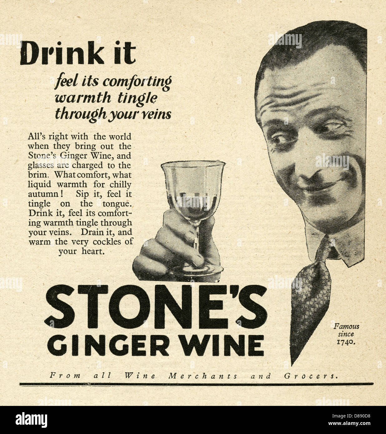 Advert ginger wine advert appeared hi-res stock photography and images ...