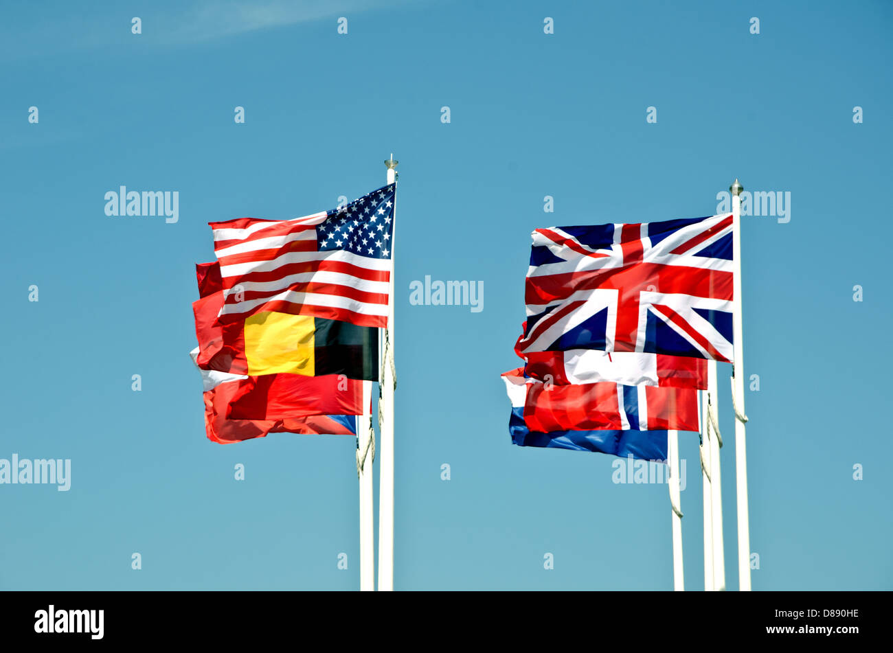 Waving flags world hi-res stock photography and images - Alamy