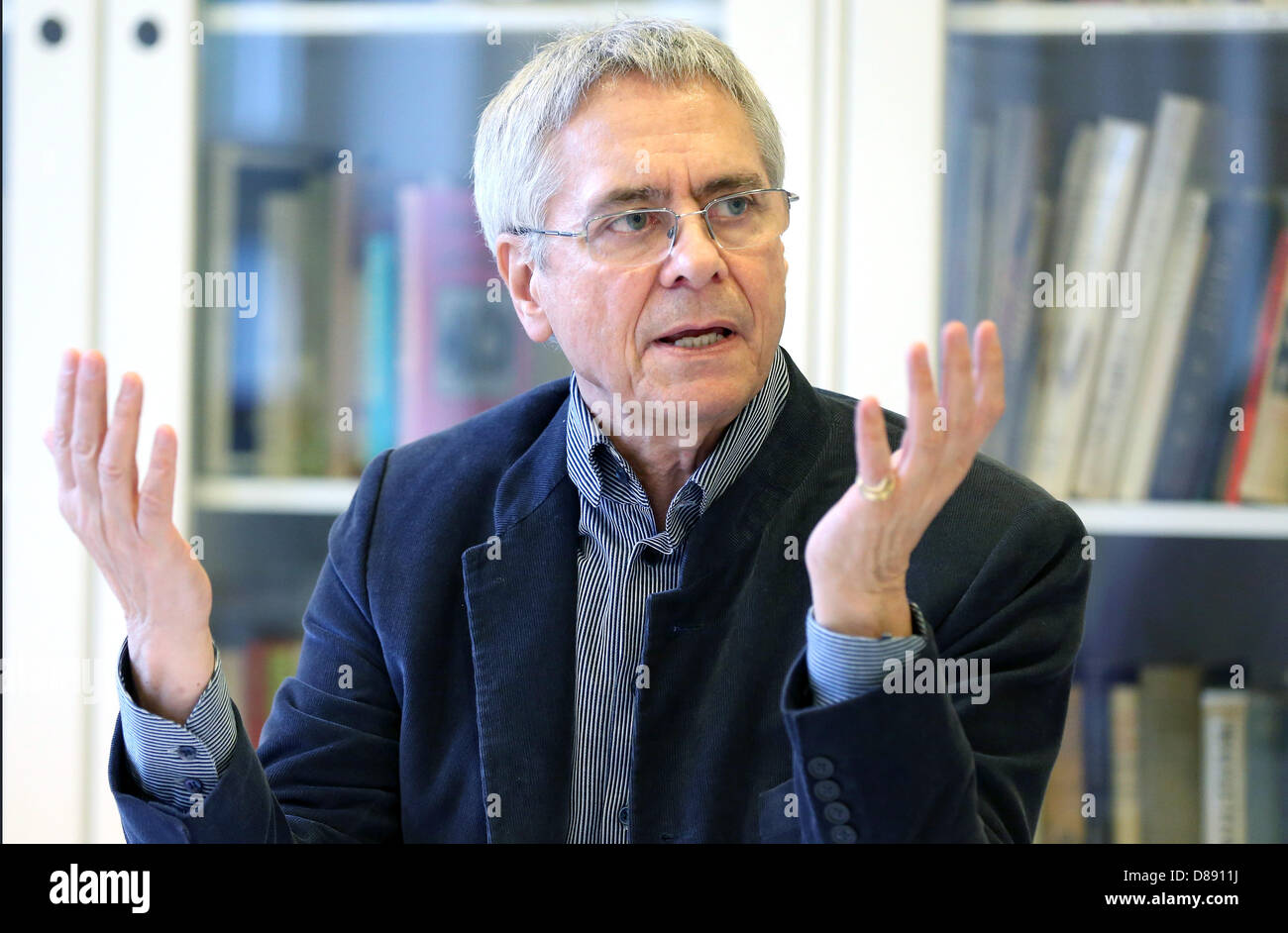The director of the Hamburg Ballet, John Neumeier, speaks during a ...