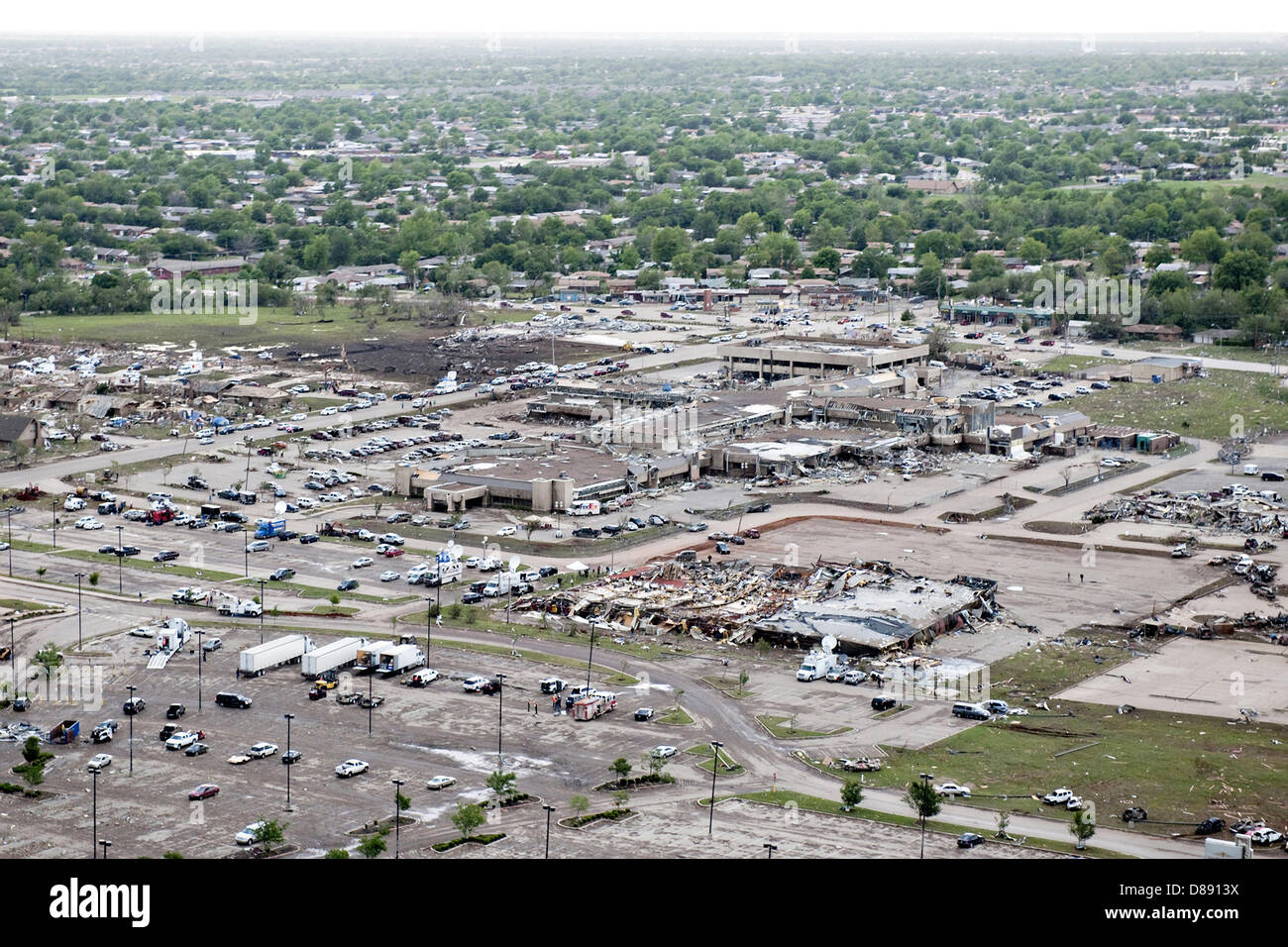 Moore tornado aerial view hi-res stock photography and images - Alamy