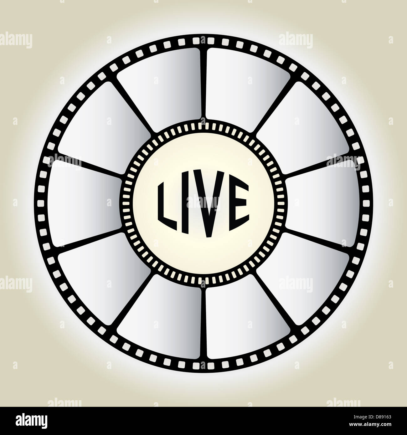 LIVE sign - vector Stock Photo - Alamy