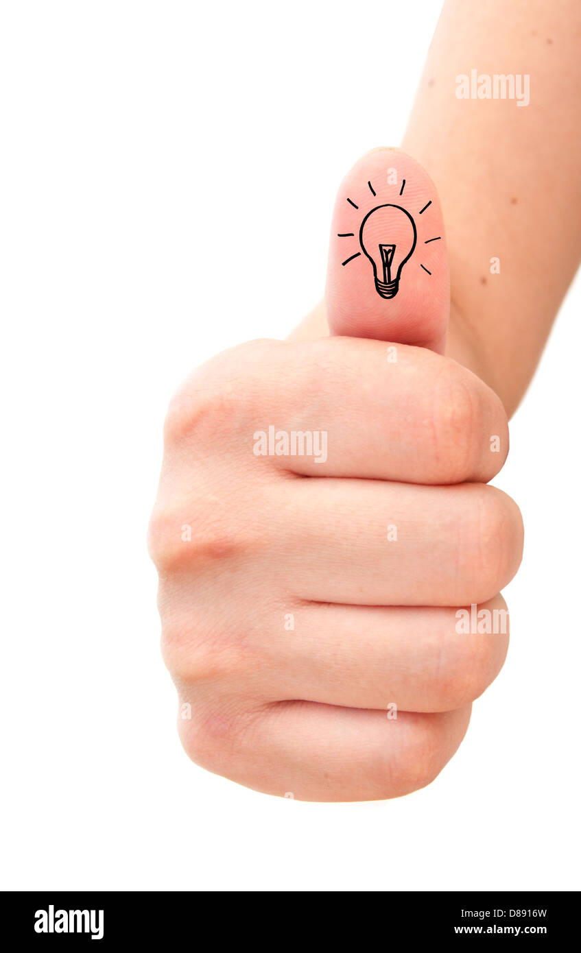 Good idea concept hand hi-res stock photography and images - Alamy