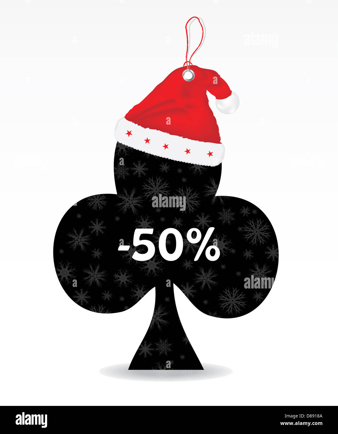 special price tag with santa hat Stock Photo - Alamy