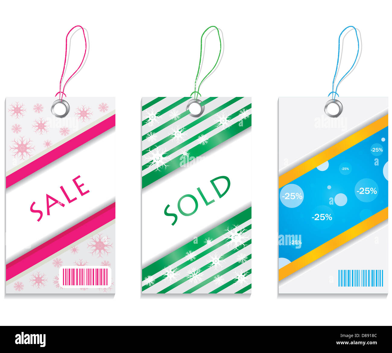 colored price tags Stock Photo - Alamy