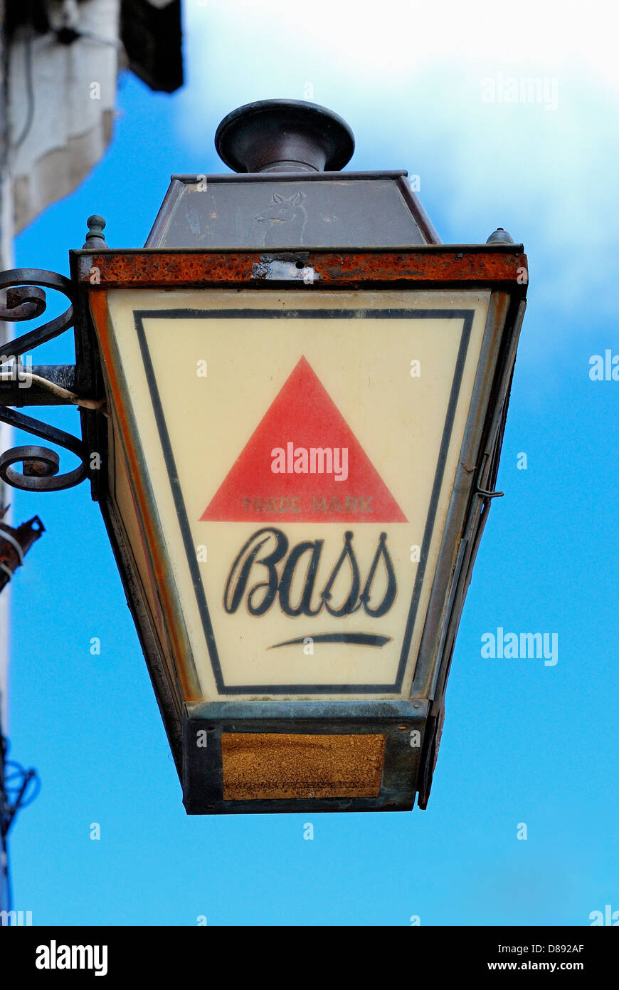 Bass british pub sign Stock Photo - Alamy
