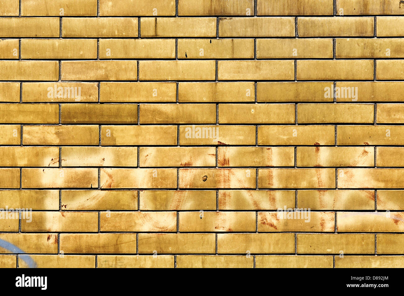 Yellow bricks background Stock Photo - Alamy