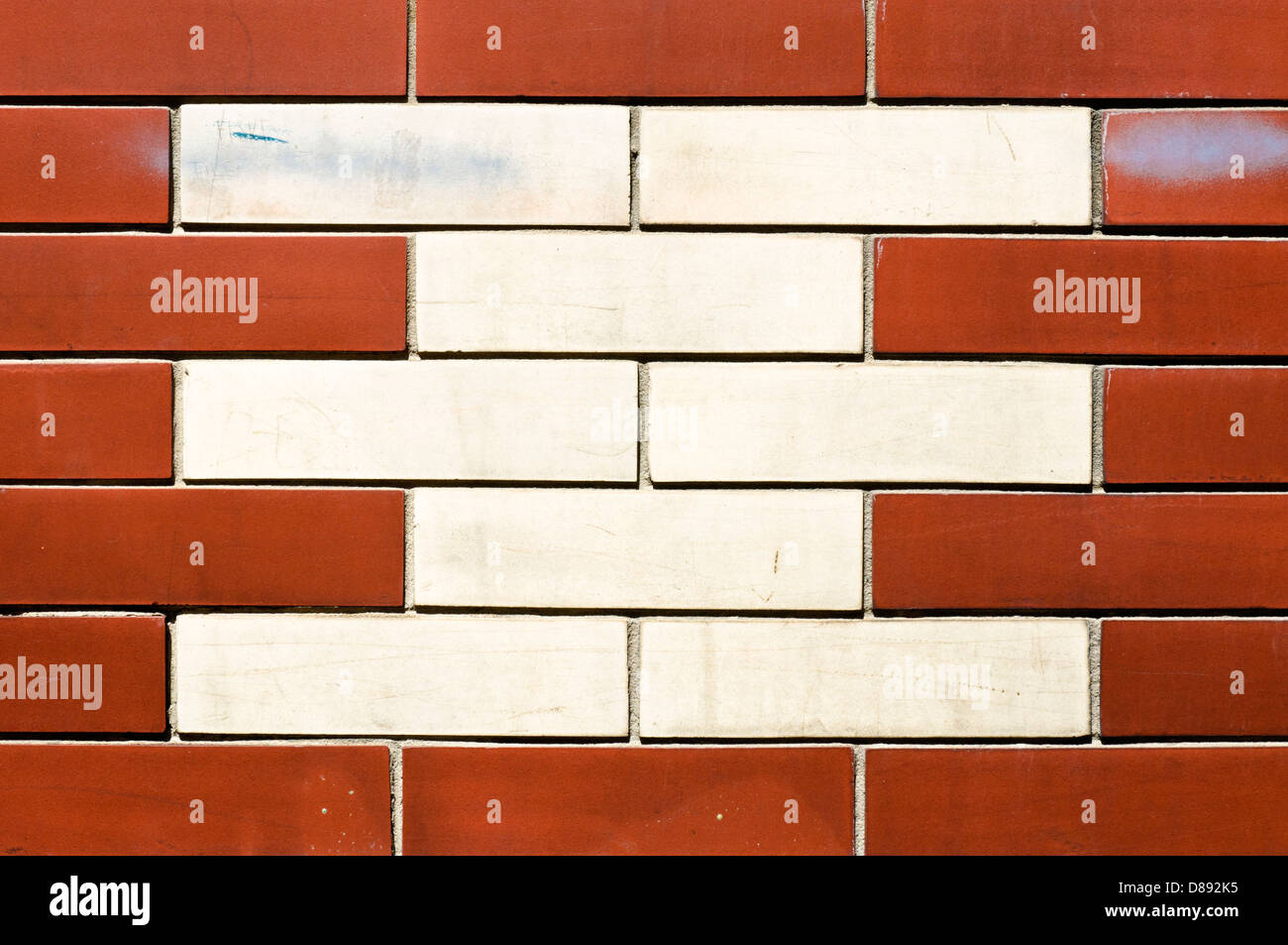 Red and white bricks background Stock Photo - Alamy